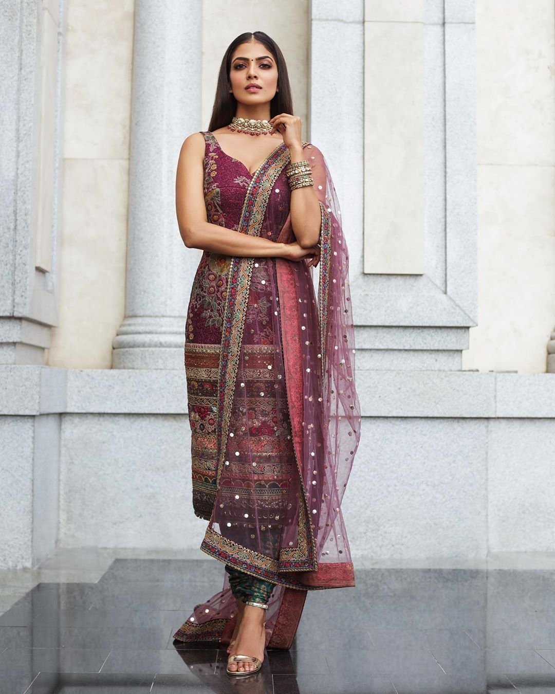 Actress Malavika Mohanan At Master Movie Pre Photoshoot