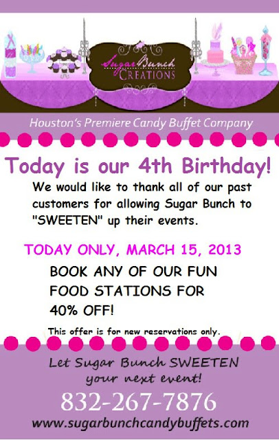 The Amazing Candy Buffets and Fun Food Designers of Sugar Bunch Creations