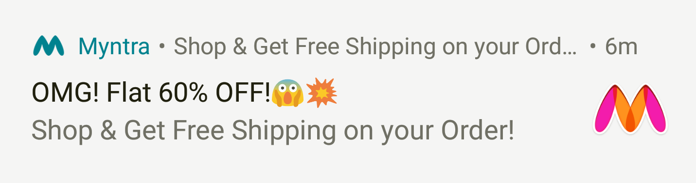 Notifications, Not Ads