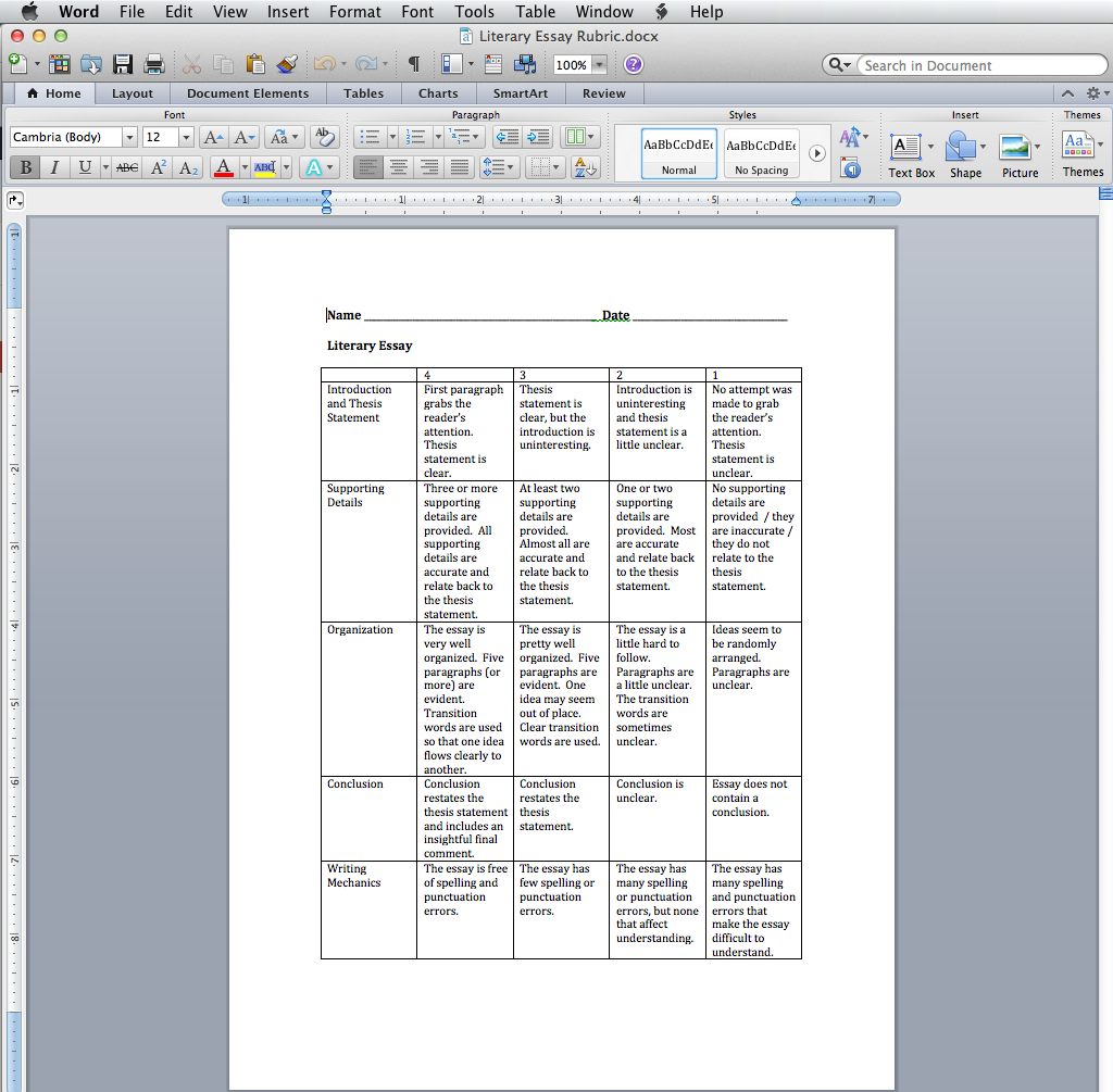 blog.mrcasal.com: Digital Record Keeping & Portfolio Building - Rubrics