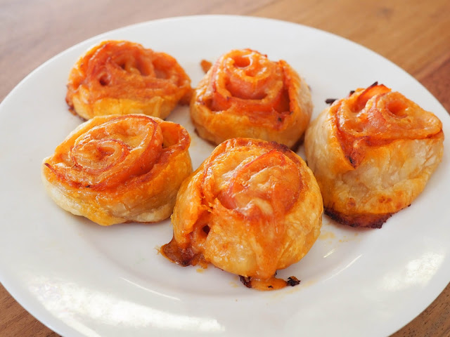 Little Hiccups: Puff Pastry Pizza Scrolls with Bertolli Riserva