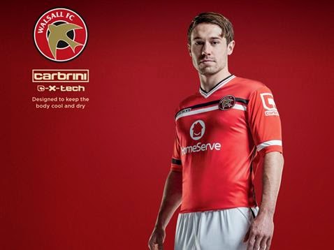 Walsall's 2015/16 Home Kit Unveiled