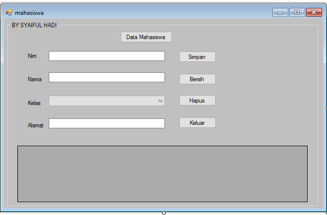 Membuat Program Visual Basic Yang terhubung Dengan Database - BAGI SEO