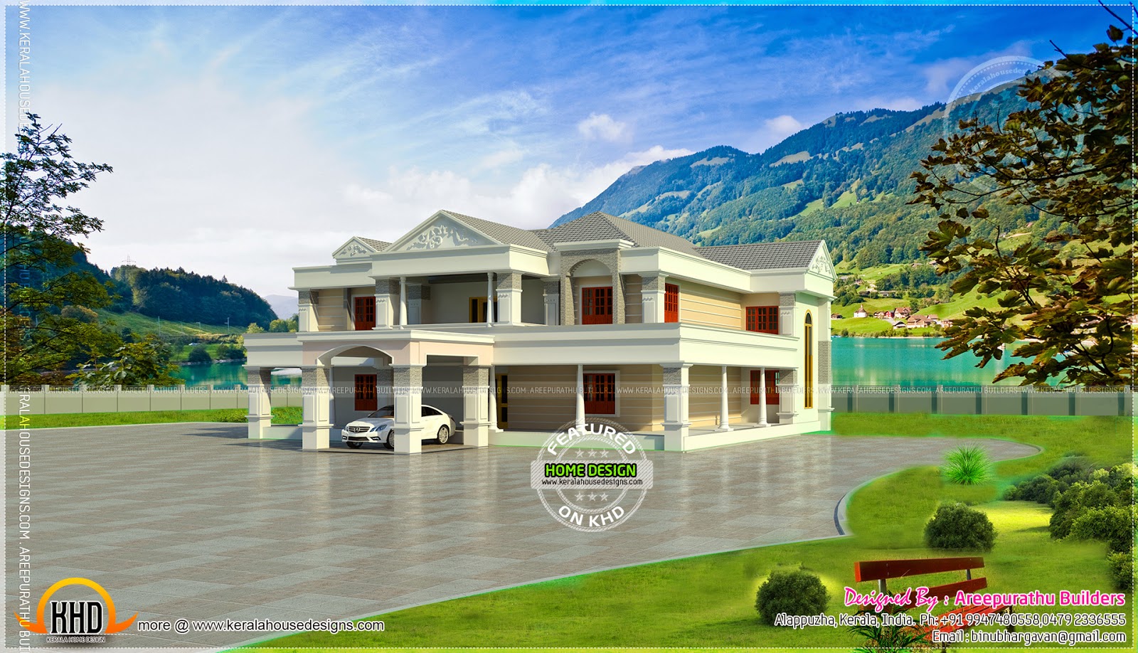 6 BHK super luxury home elevation - Kerala Home Design and Floor Plans ...