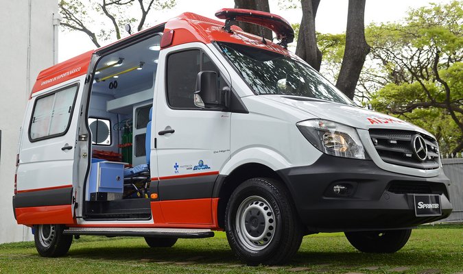 Mercedes-Benz fornecerá 1.500 ambulâncias Sprinter para o SAMU