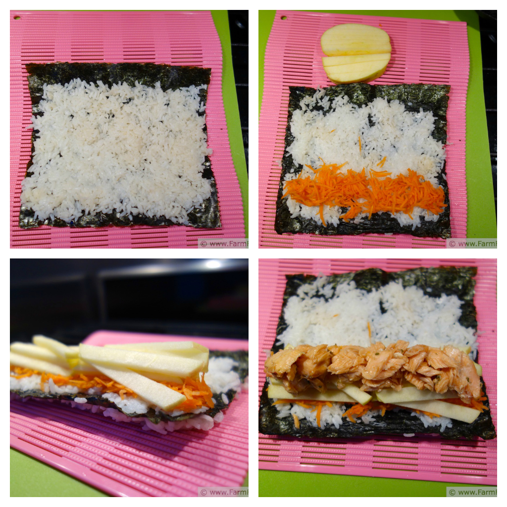 Farm Fresh Feasts: Maple Teriyaki Salmon Sushi w/ Apple and Carrot ...