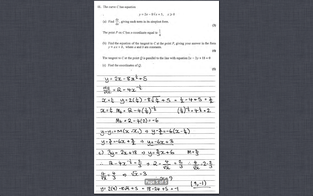 January 2013 Core Mathematics C1 - Edexcel Question paper with answers