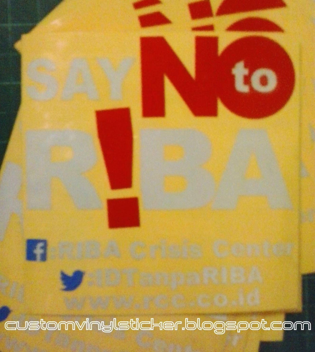STICKRENZ: Say No To Riba - Promote Sticker