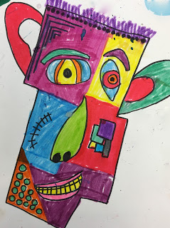 Art Room Blog: 4th and 5th Grade Clay Picasso Masks...