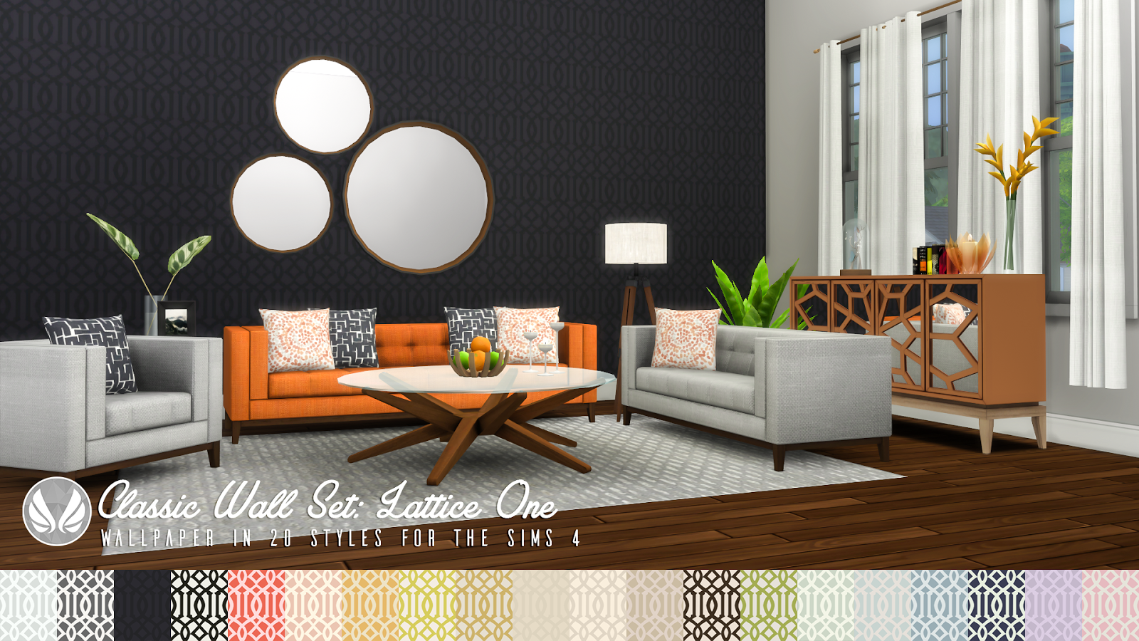 Simsational Designs: Classic Wall Set - Wallpaper dump 01