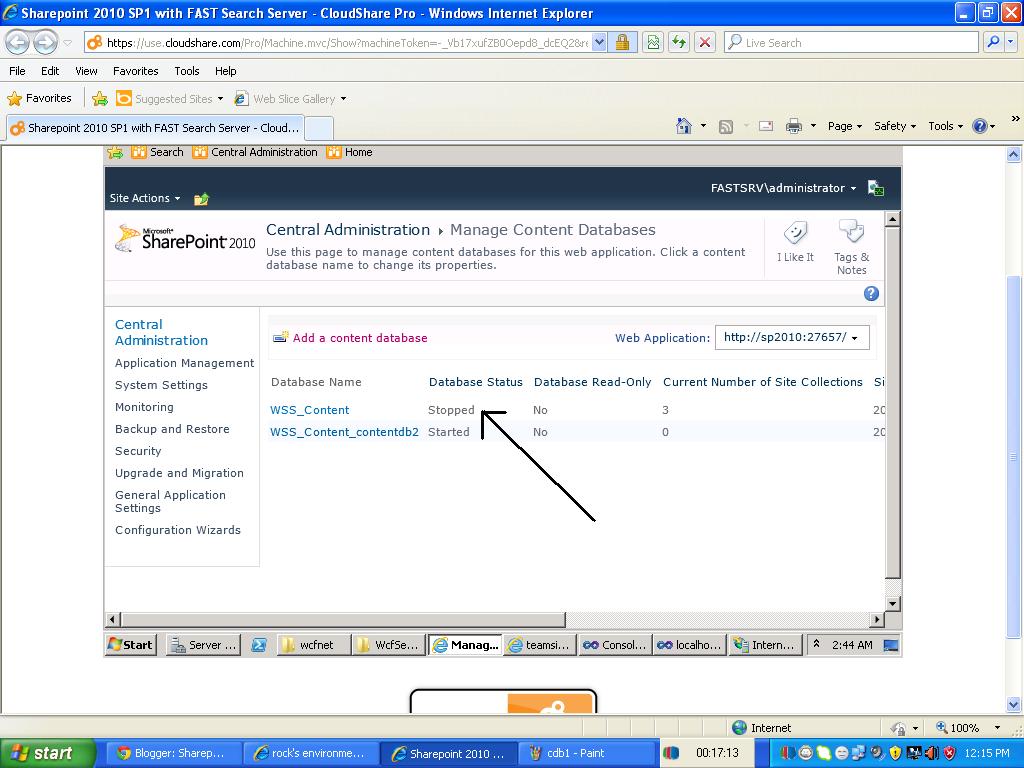 Sharepoint Tutorialssharepoint 2010 Tutorials Add New Content Database To Sharepoint 2010 Web