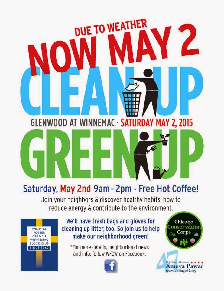 Uptown Update: Clean Up Green Up Date Change