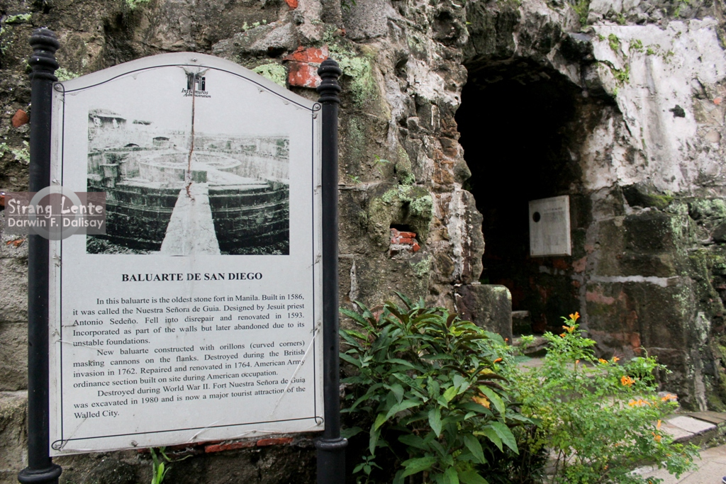 SIRANG LENTE: BALUARTE DE SAN DIEGO, INTRAMUROS, MANILA
