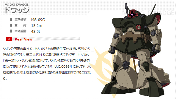 GUNDAM GUY: Gundam UC Official Website: MS/Mechanic - Zeon Remnants Updated
