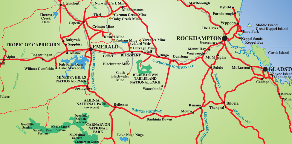 Mapas y planos de Rockhampton - Australia - Conmimochilacuestas