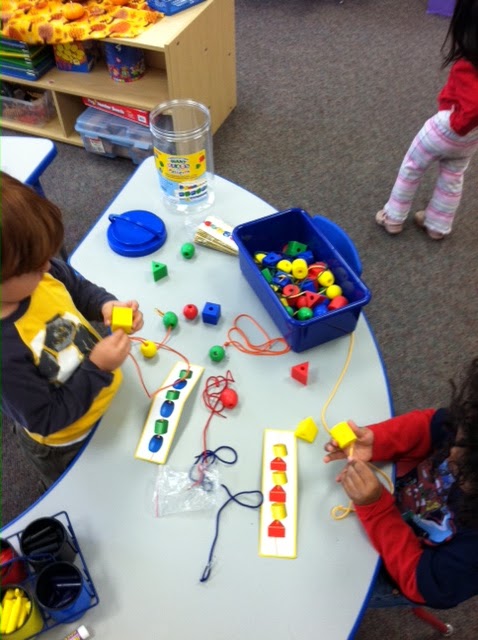 SpEd PreK: Patterns for All: Using Beads to develop patterns