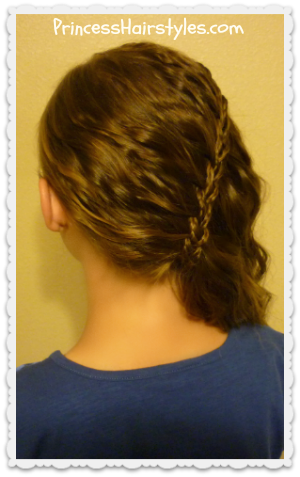 Side Swept Braided Scissor Waterfall Hairstyle | Hairstyles For Girls ...