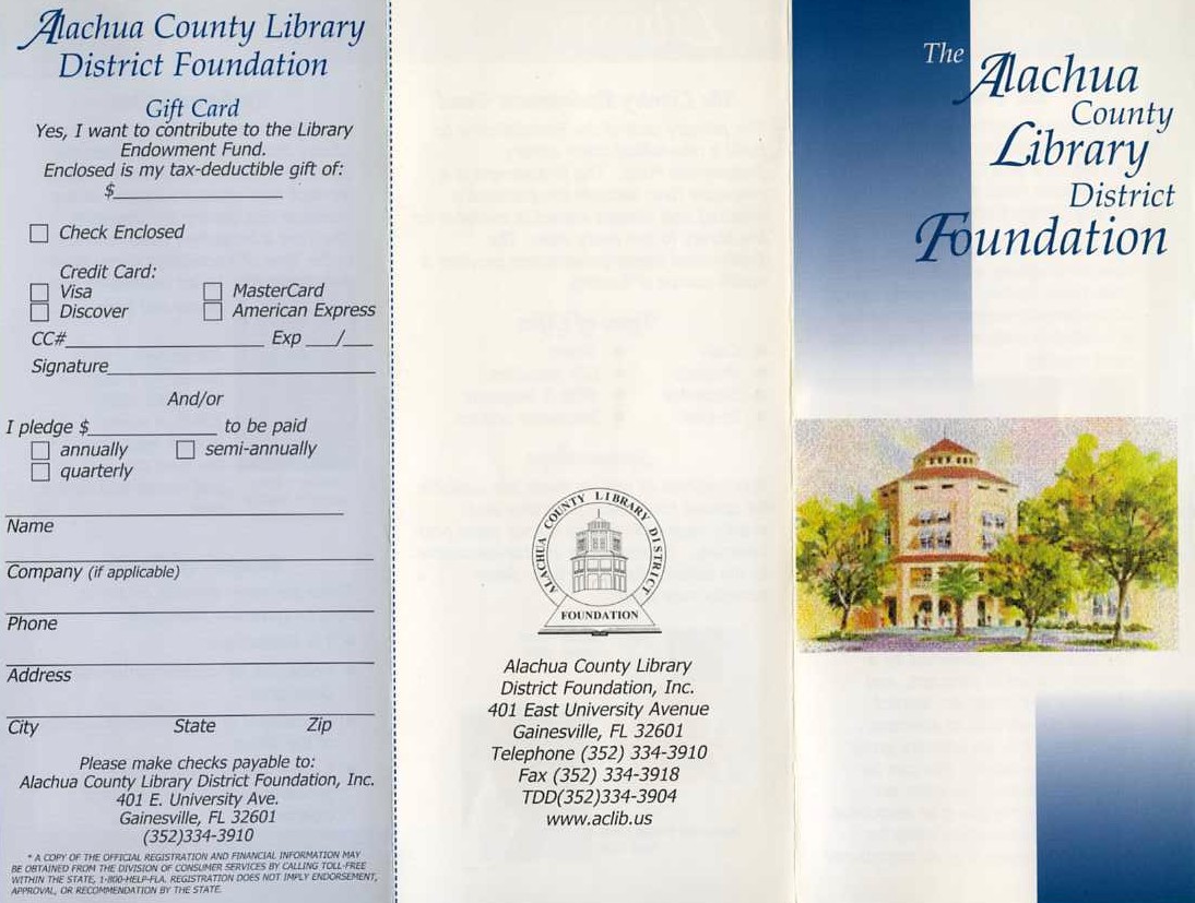 Library Marketing Design: Library Foundation Marketing Brochure Redesign