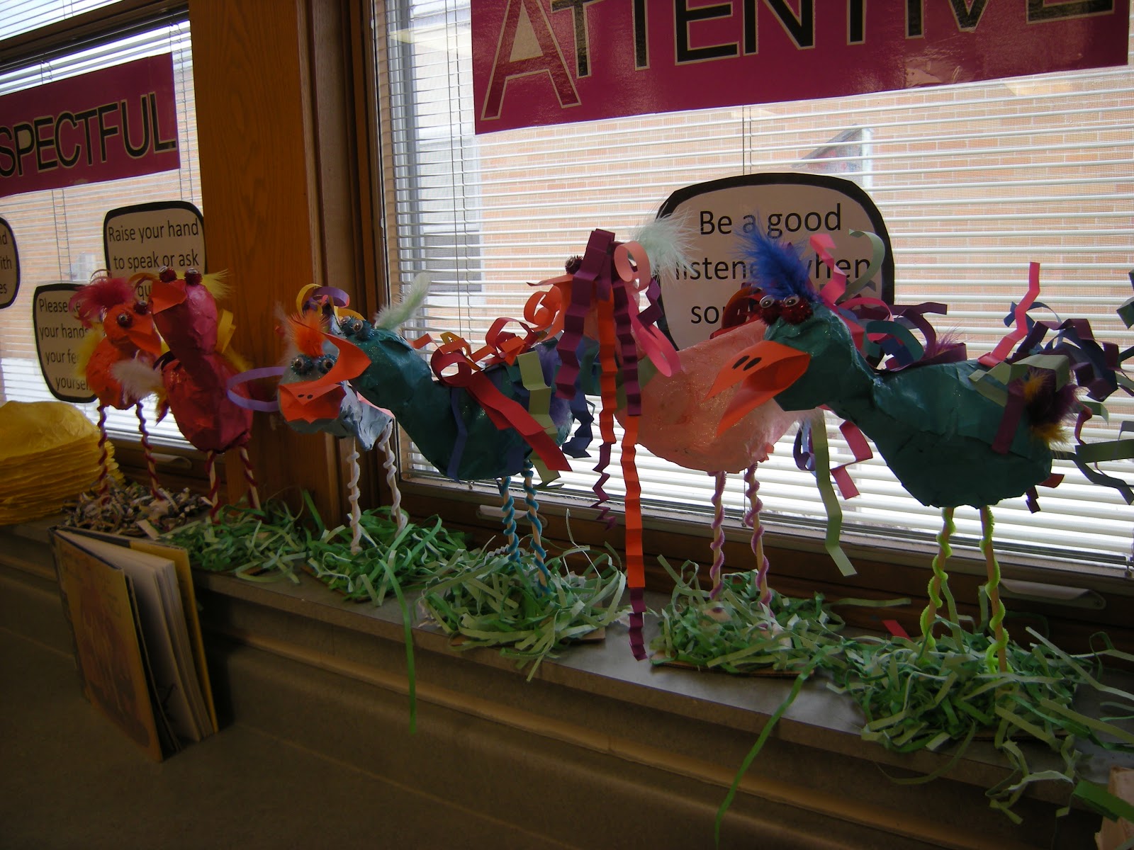 WHAT'S HAPPENING IN THE ART ROOM??: 3rd Grade Chicken Sculptures