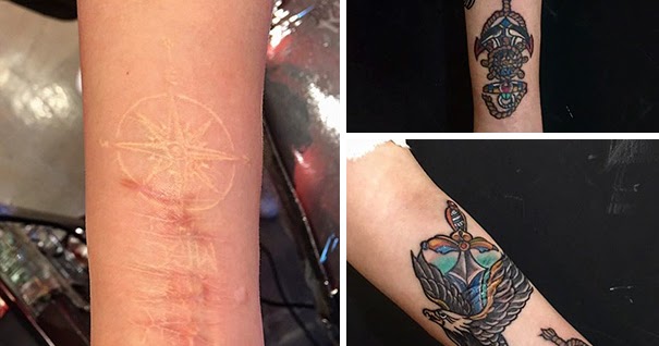 MENUTUP BEKAS LUKA DENGAN TATTOO YANG LUAR BIASA PART 5