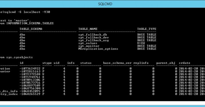 Scripts Em Sql Sqlcmd O Utilitário De Linha De Comando Do Sql Server