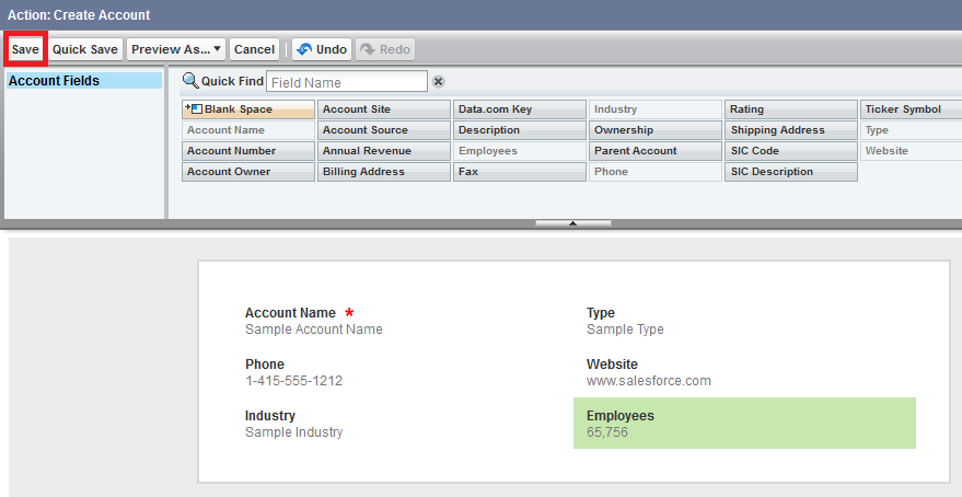 Actions in Salesforce – InfallibleTechie