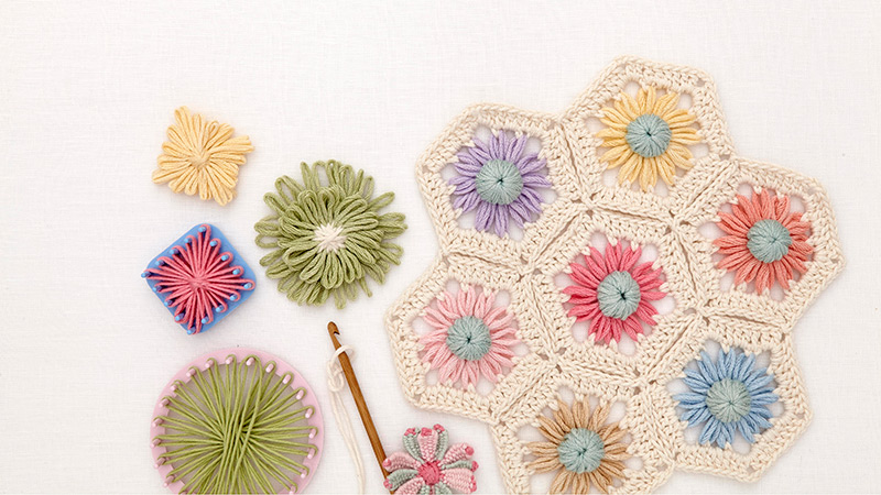 notyourgranny'scrochet: Crochet Loom Blooms