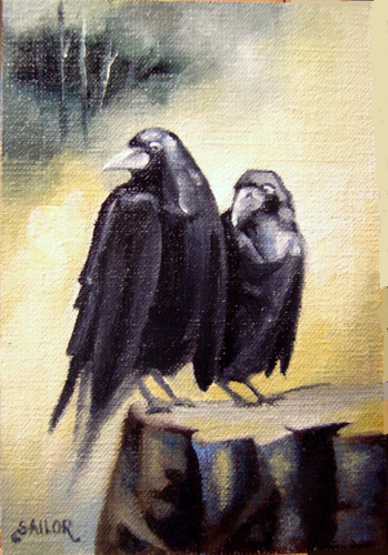 Barb's Daily Creations: Two Old Crows