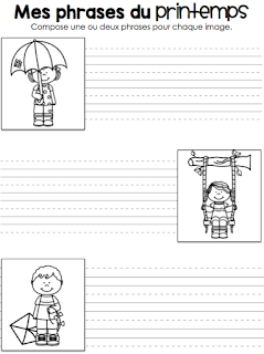 Le cahier de Pénélope: Le printemps en écriture