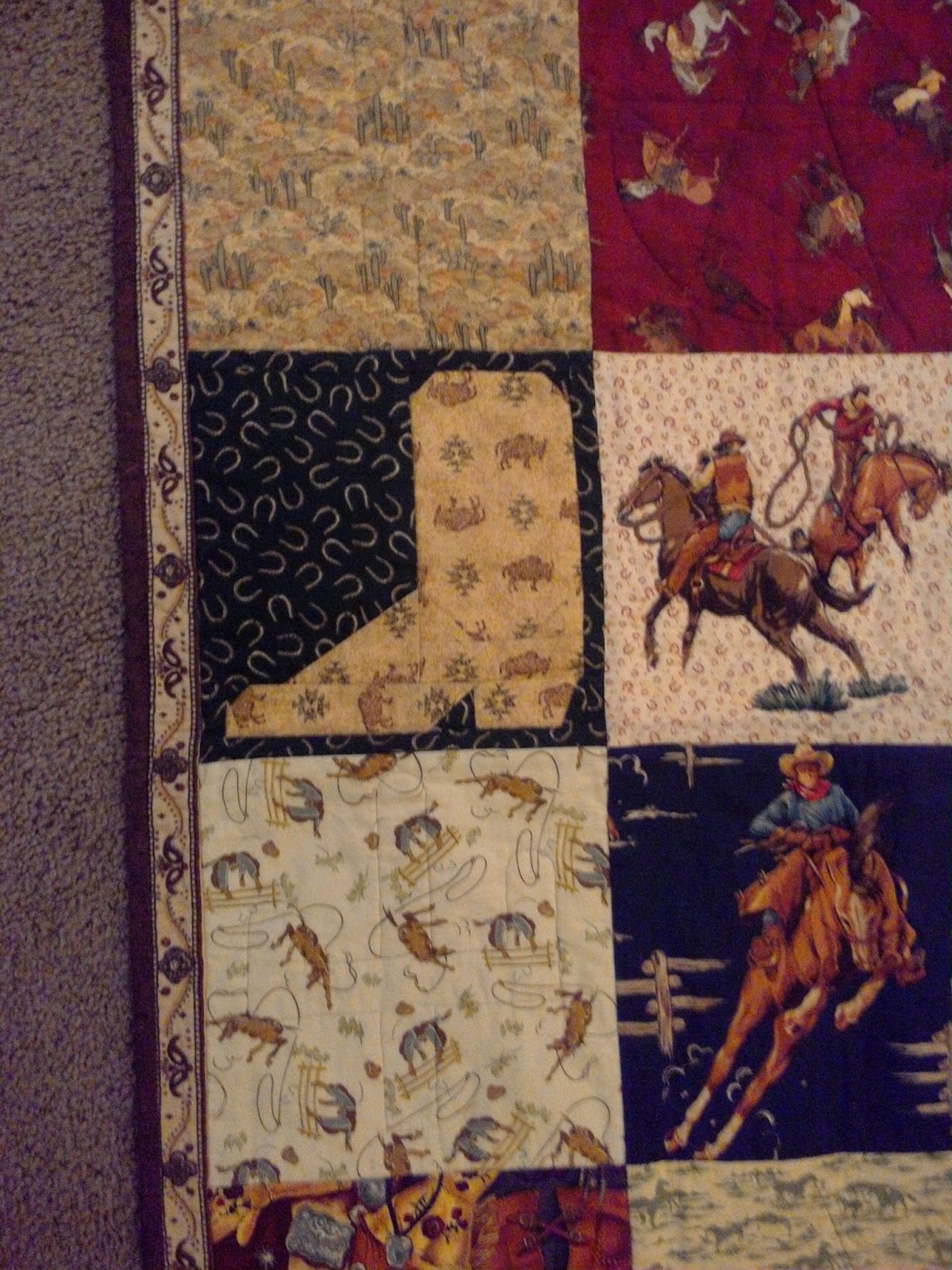 That man Quilts?: Cowboy quilt