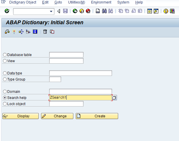 SAP SAMPLE: How to Create Elementary search help