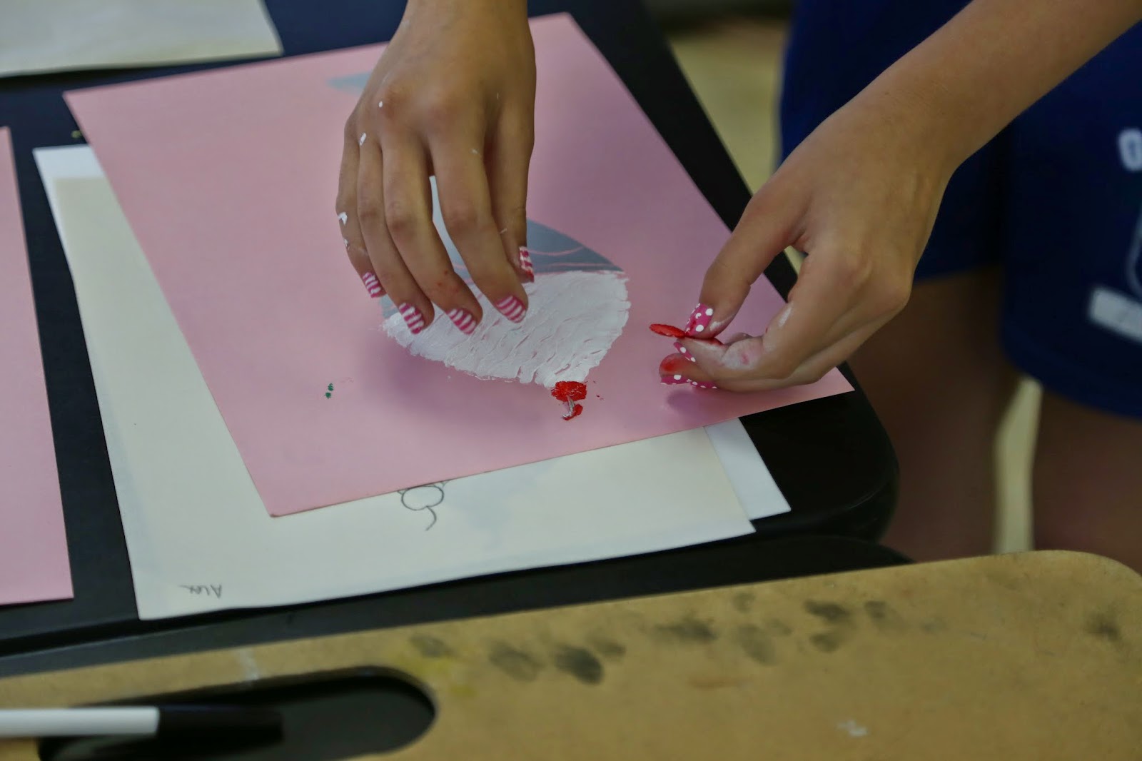 Grauer Art: Foam printmaking, 7th Grade Art