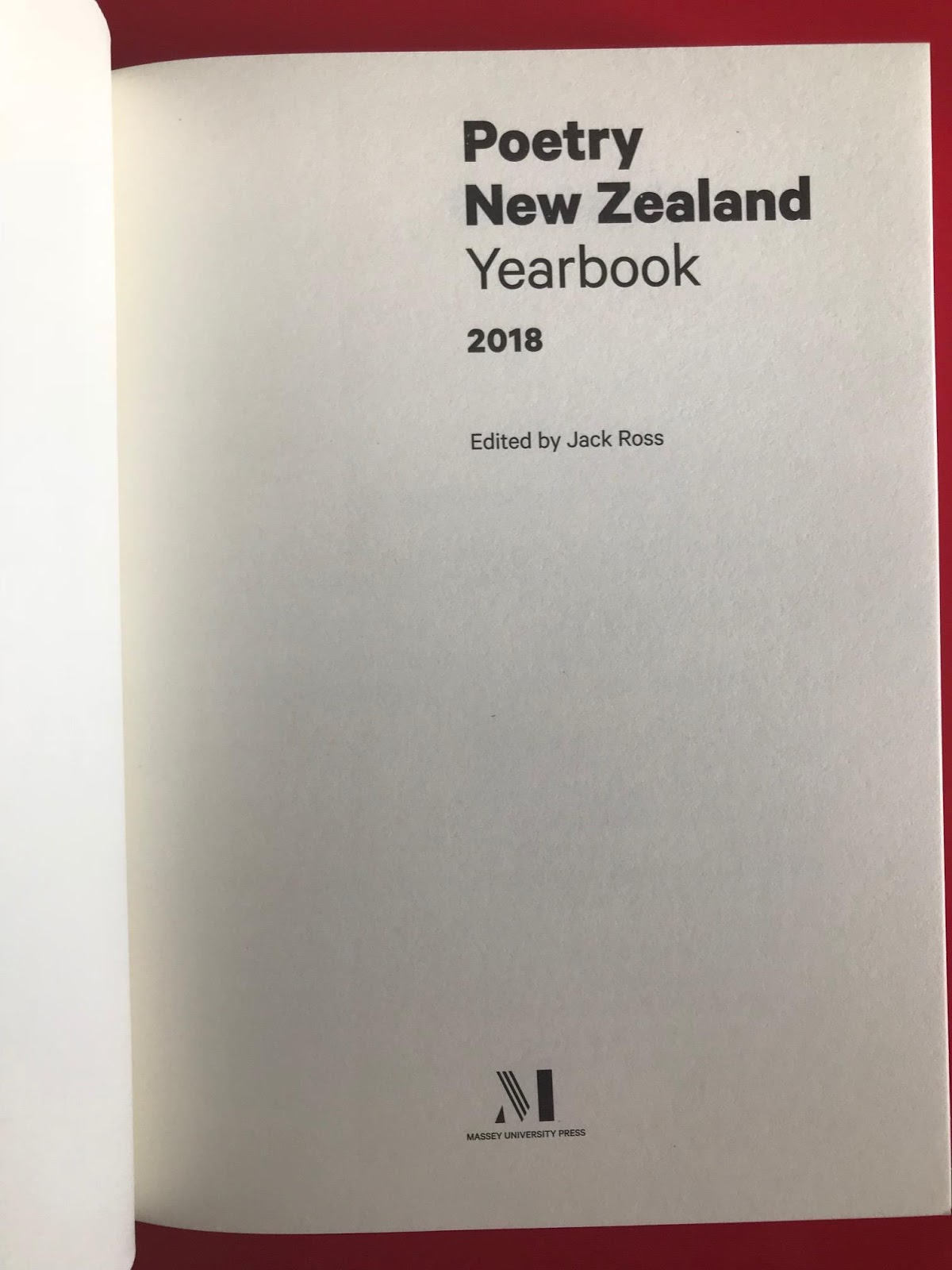 Poetry New Zealand Blog: My advance copy of Poetry NZ Yearbook 2018