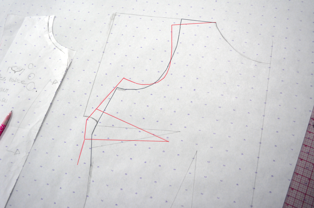 The Closet Historian: Pattern Drafting: Creating a "Kimono" Style Sleeve (Version no. 2!)