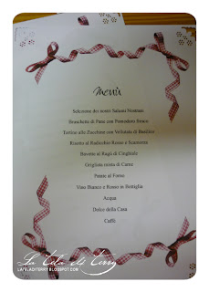 La tela di Terry: Idee per Menù stampabili