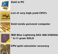 Recycle gold from old computer parts: How much gold is in computer?