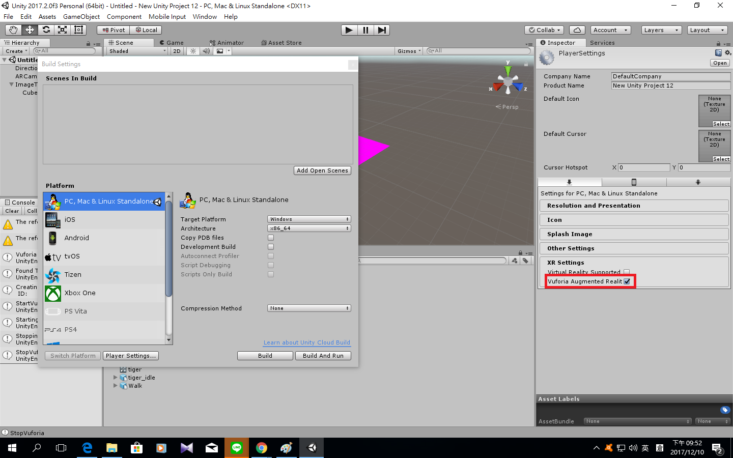智慧生活科技專業社群: 號外!Unity 2017.2內建Vuforia功能，開發擴增實境應用程式更方便!