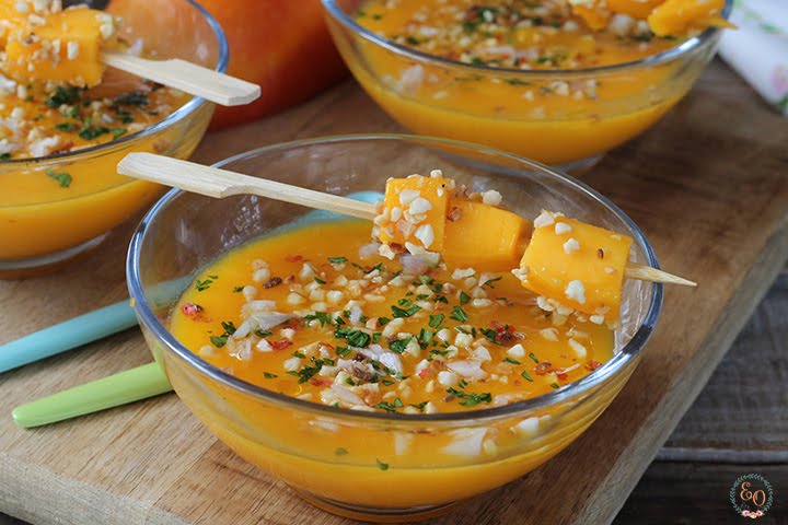 SOPA FRÍA DE MANGO | El jardín de mis recetas