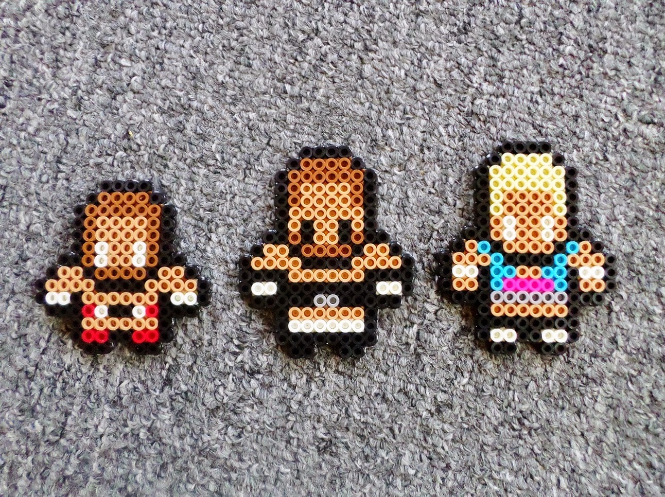 Long Black Fingers : More WWE Perler Beads