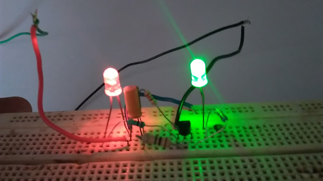 ON Time delay timer by using One NPN Transistor and Capacitor