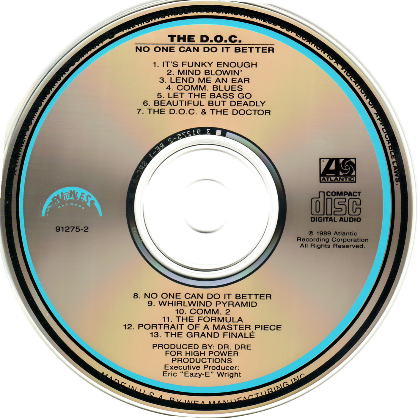 The D.O.C. - No One Can Do It Better (1989) Flac + 320kbps * RlsMaradona