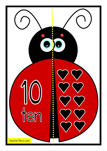 teacherfiera.com: LADYBIRD NUMBERS (MATCHING ACTIVITY & CUT AND PASTE ...