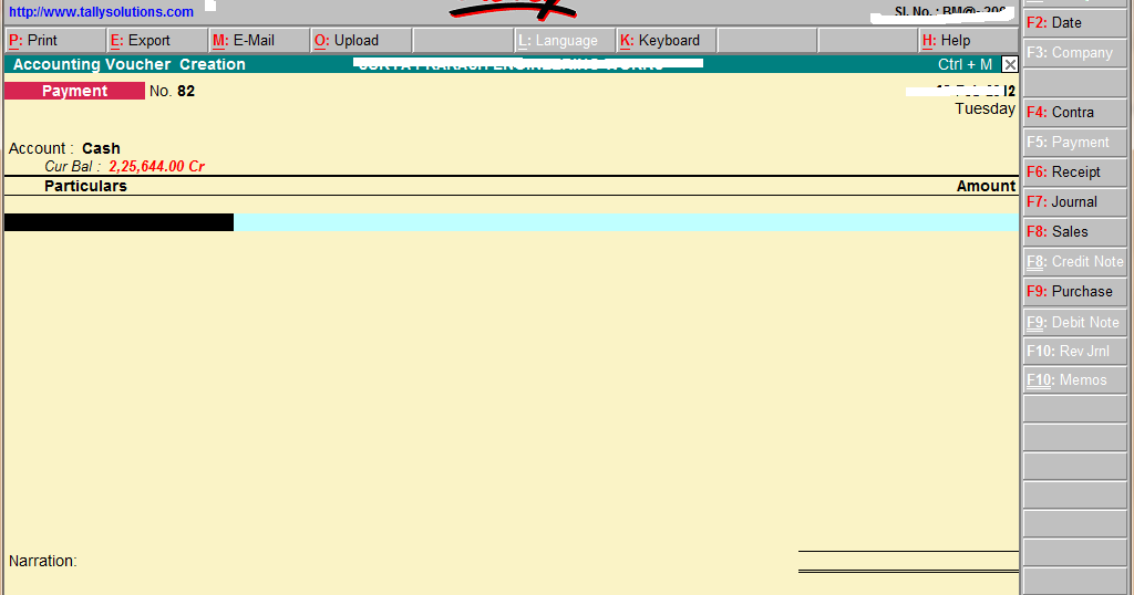 Tally What Is Shortcut Key To Create Ledger When Entering Voucher 