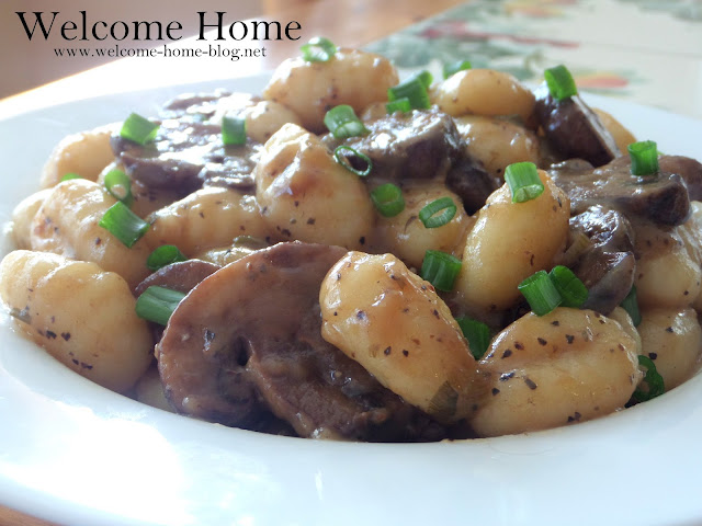 Welcome Home Blog: Mushroom and Gnocchi Marsala
