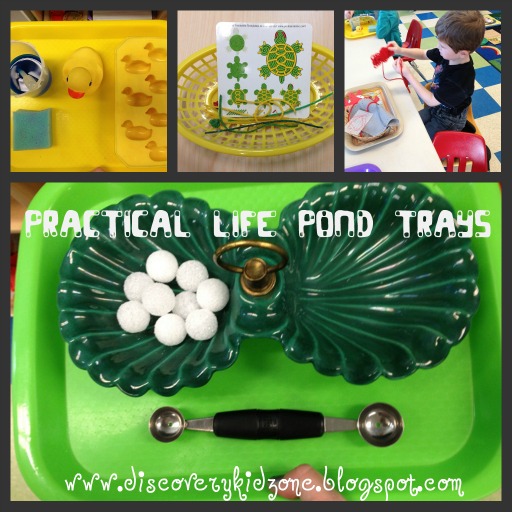 Discovery Kidzone Montessori Adventures: Montessori Monday Pond Trays