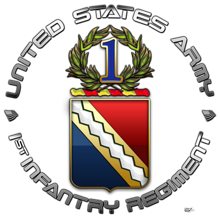 Military Insignia 3D : 1st, 2nd & 3rd U.S. Army Infantry Regiments