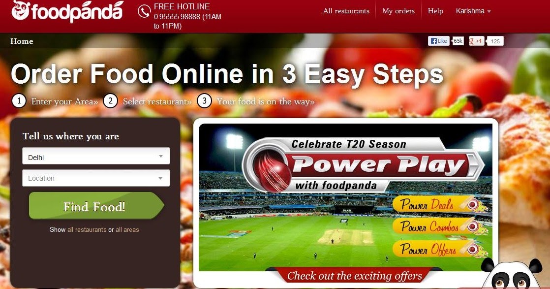 My experience with Foodpanda.in - Website Review | GingerSnaps