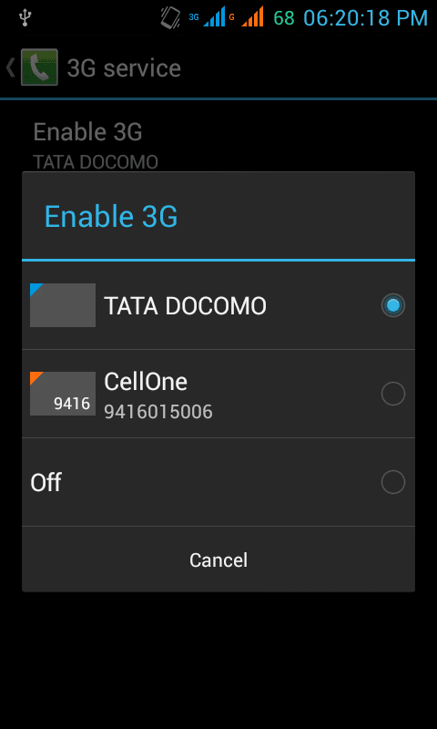 How to force 3G only or 4G only mode on any Android device