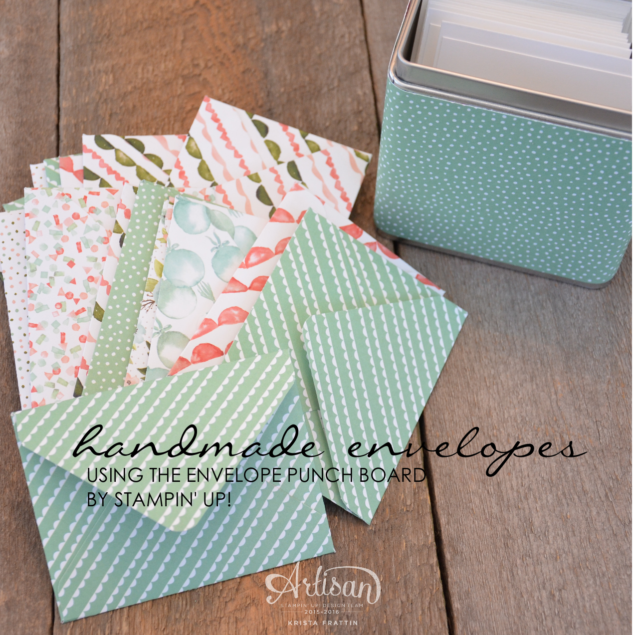 Stampin' Dolce: Tea Tin of Cards - Artisan Design Team Blog Hop