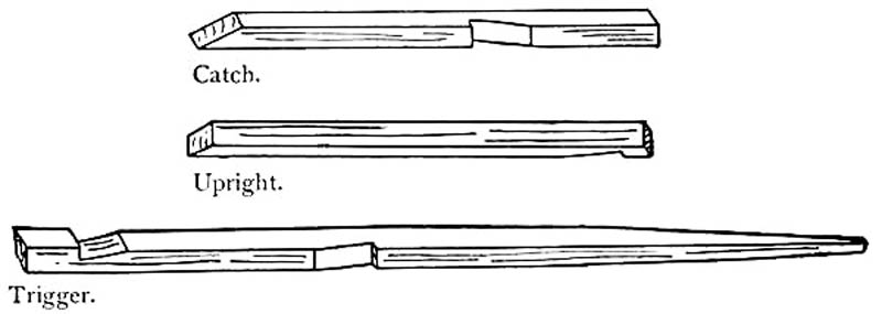 Squirrel Trapping - Figure four Trap - How to Build a Squirrel Trap